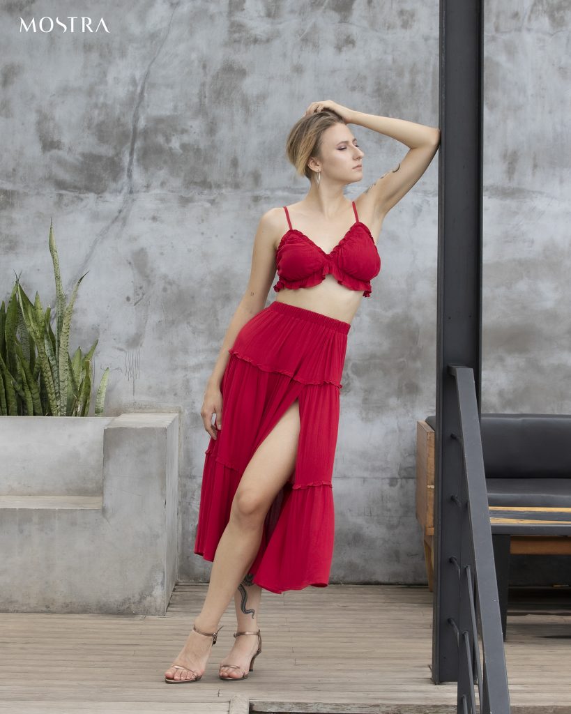 Maxi Skirt-Detailed Crop Top – Mostra Online Clothing Store