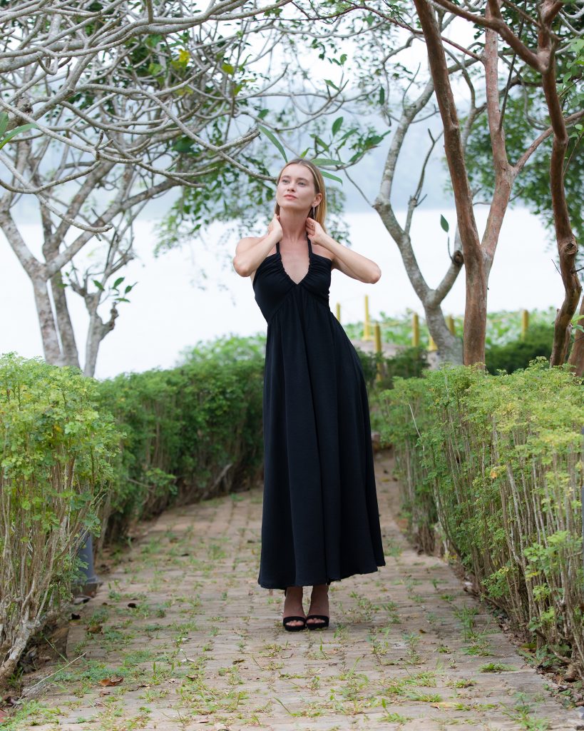 Open Back Halter Neck Dress – Mostra Online Clothing Store