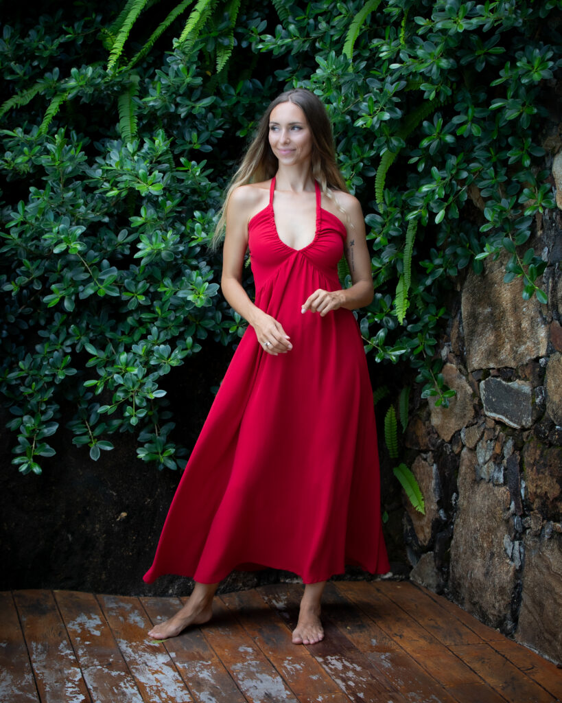 Open Back Halter Neck Dress Mostra Online Clothing Store